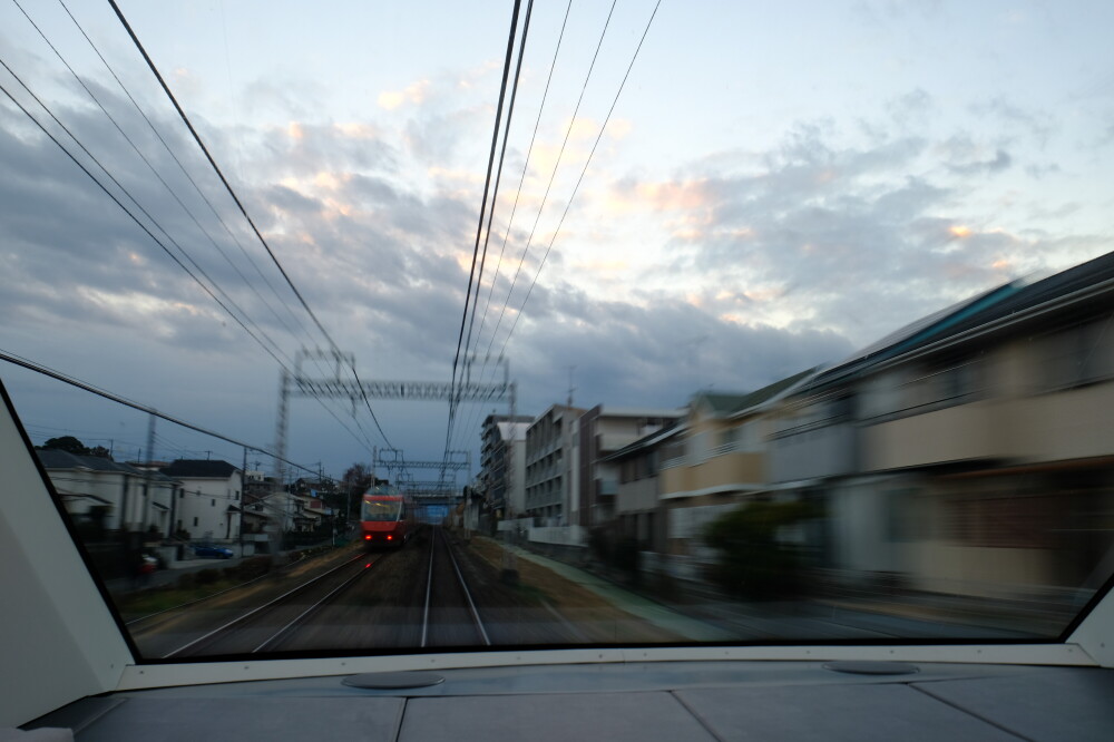 小田急線 GSE 70000形 後展望席乗車 : 私鉄 : 鉄道写真